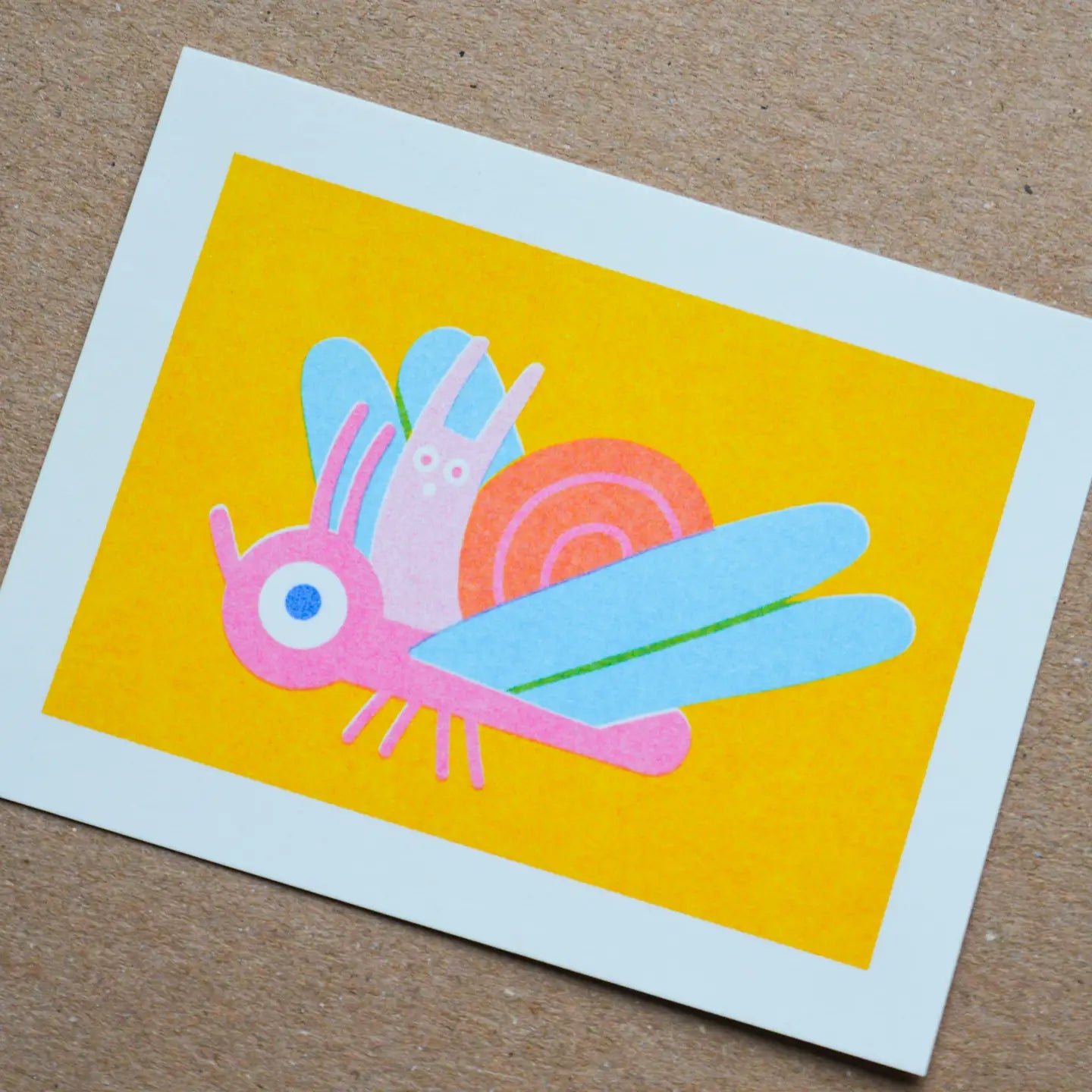 Mini Bug Riso Print by Laura Morsley | Curiouser