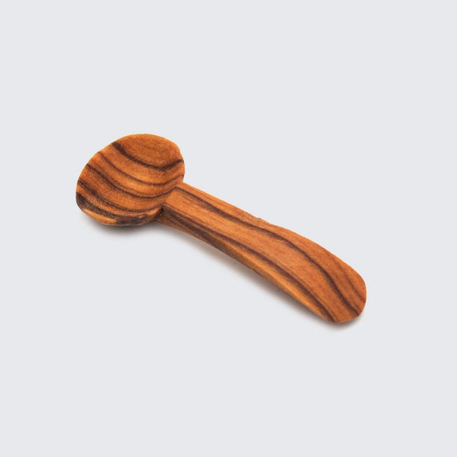 Olive Wood Small Salt Spoon by Aarven | Curiouser