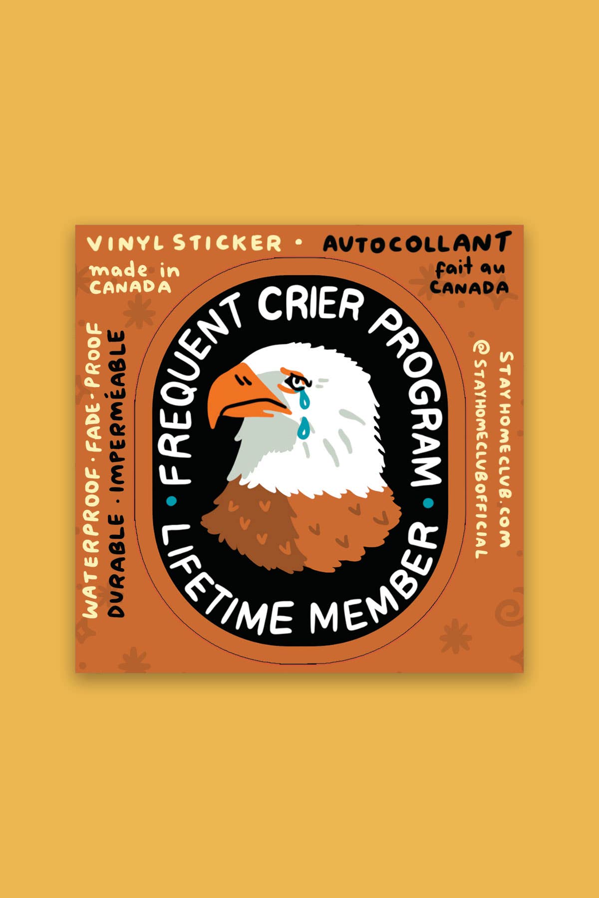 Frequent Crier Vinyl Sticker by Stay Home Club | Curiouser