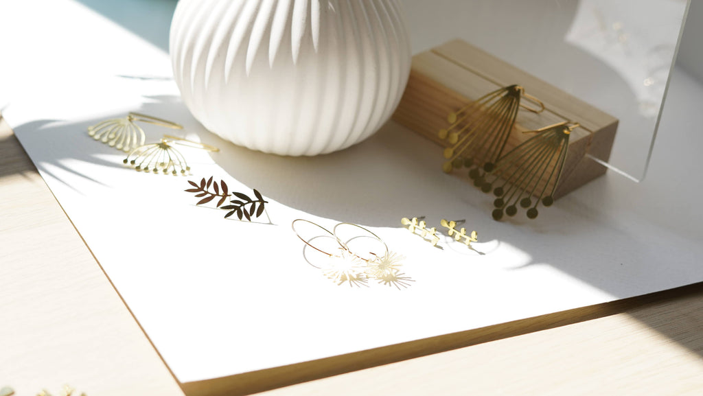 Flutter Leaf Studs by Copper Bee | Curiouser