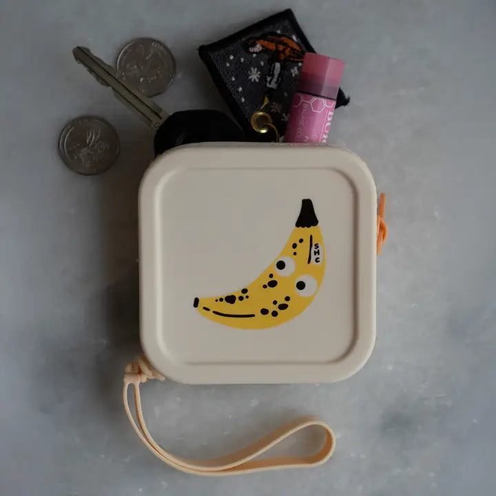 Googly Banana - Zipper Coin Pouch By Stay Home Club | Curiouser