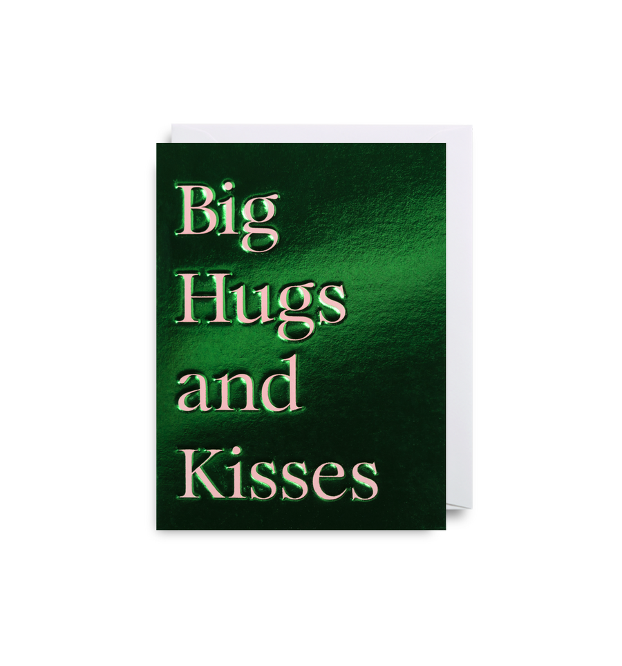 Big Hugs & Kisses Blank Mini Card by Lagom Design | Curiouser