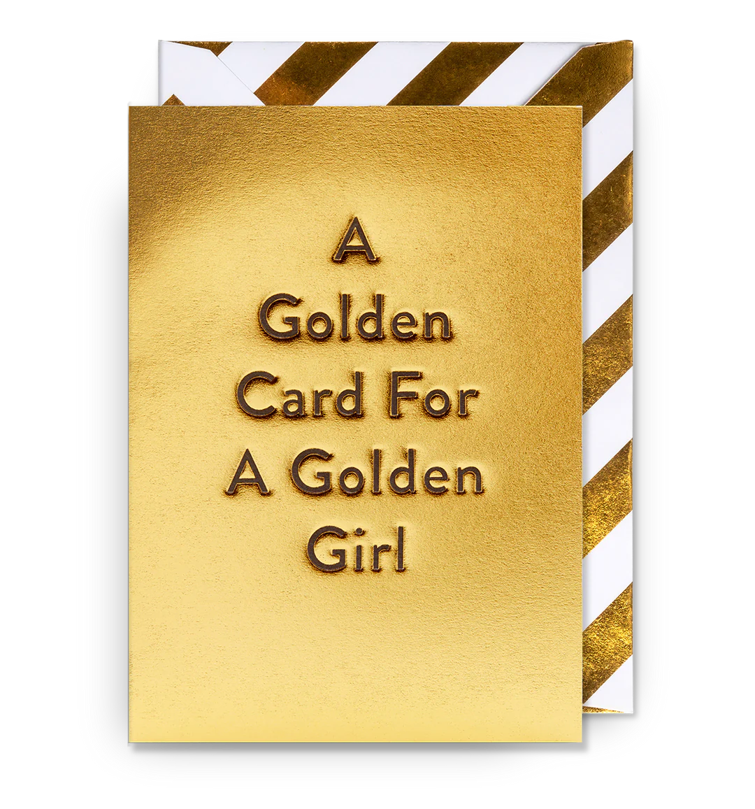 Golden Card for a Golden Girl Card by Lagom Design | Curiouser