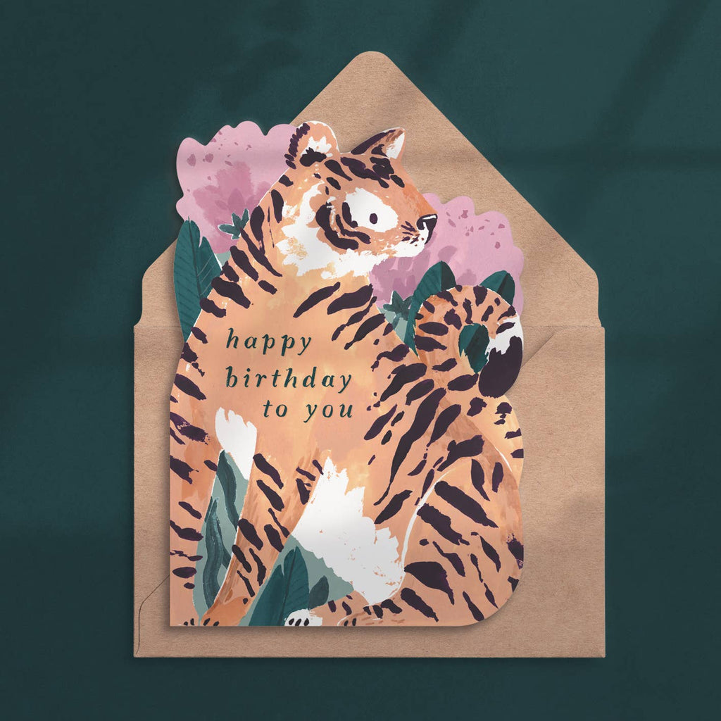 Tiger Die-Cut Birthday Cards | Tiger Cards | Animal Cards | Cards