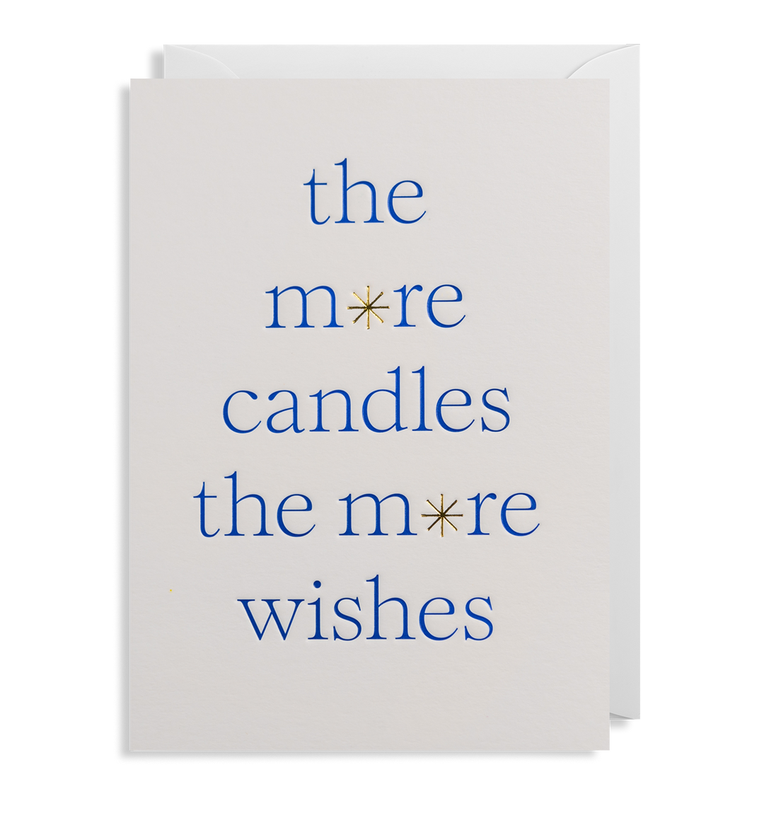 More Candles More Wishes Birthday Card By Lagom Design Curiouser