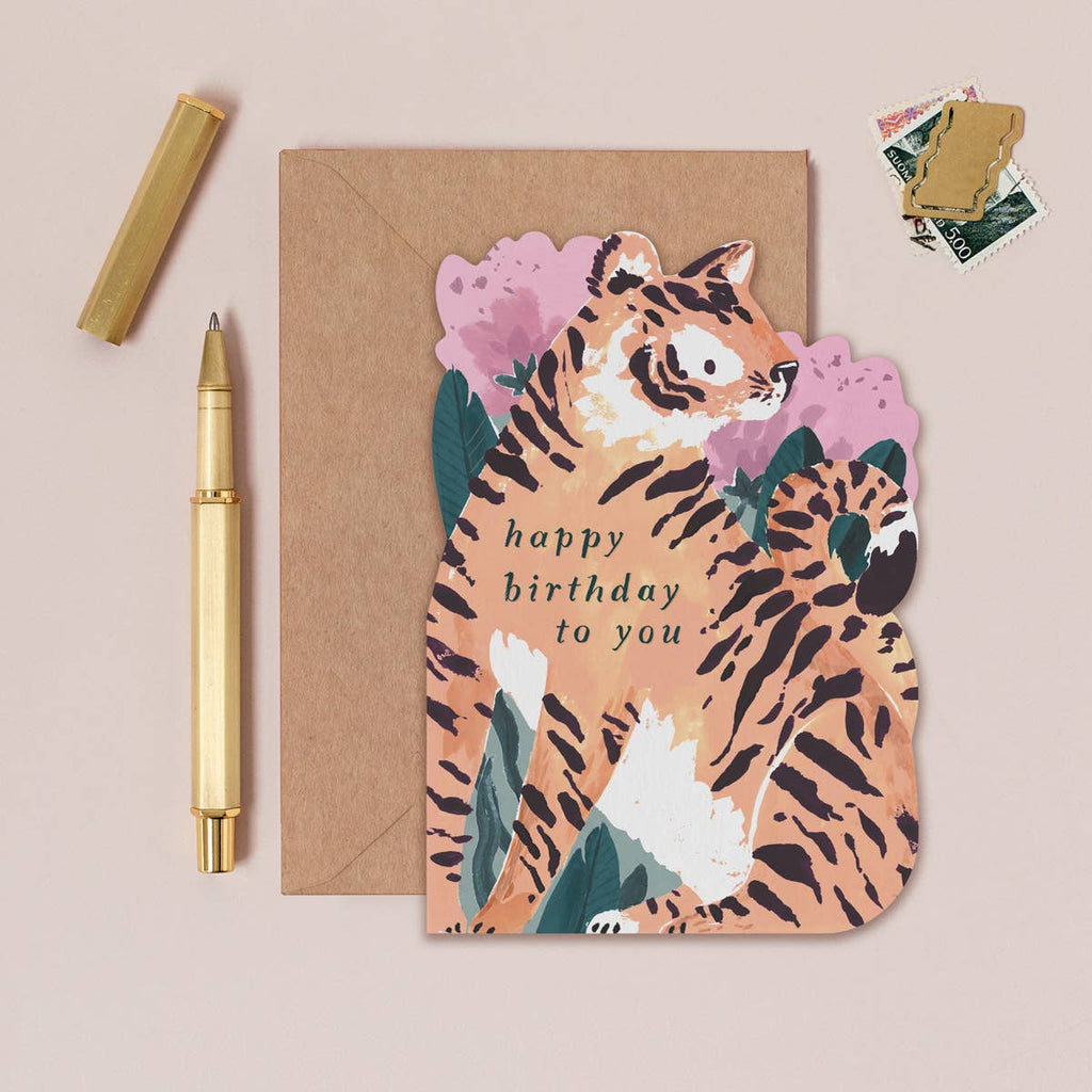 Tiger Die-Cut Birthday Cards | Tiger Cards | Animal Cards | Cards