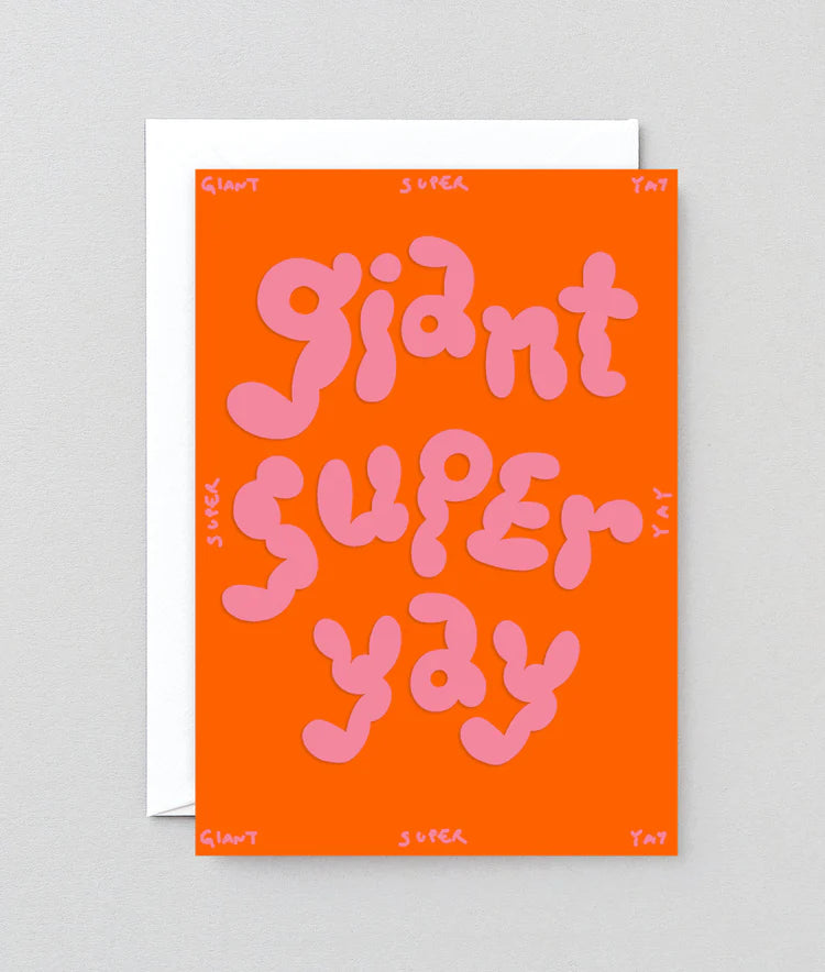 Giant Super Yay Card by Wrap | Curiouser