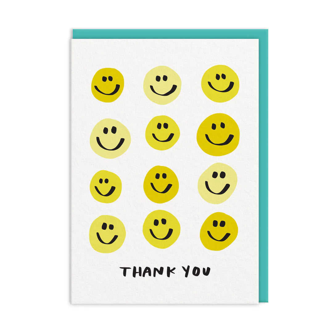 Thank You Smiley Card By Ohh Deer | Curiouser