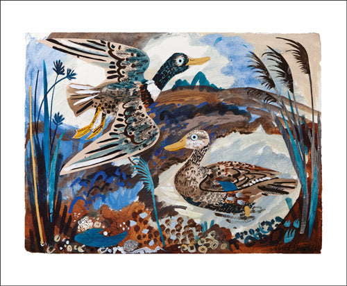 Mallards Blank Card - Mark Hearld by Art Angels | Curiouser