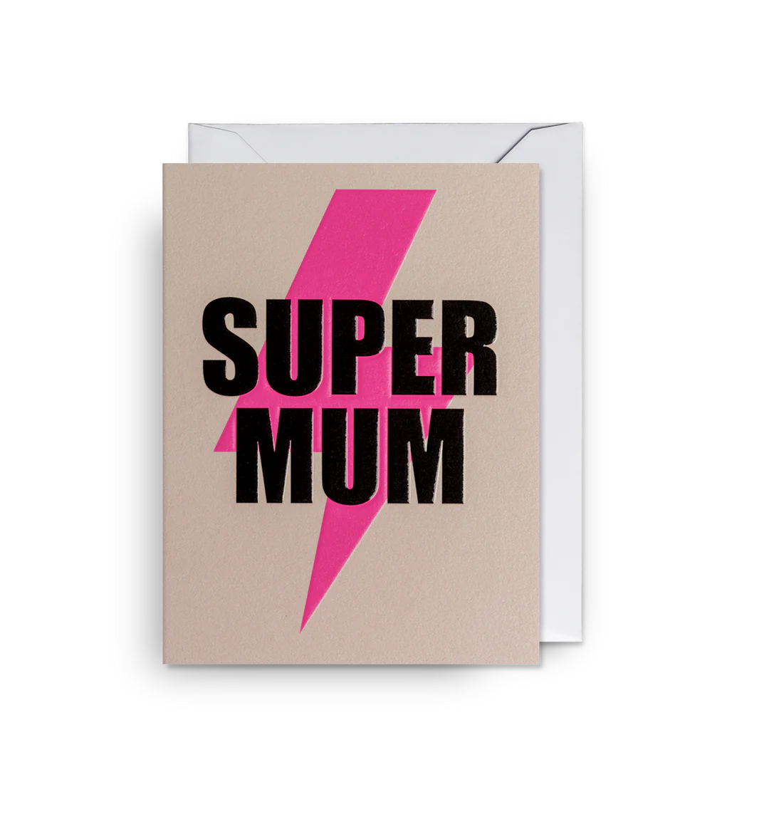 Super Mum Mini Mother's Day Card By Lagom Design Mini | Curiouser