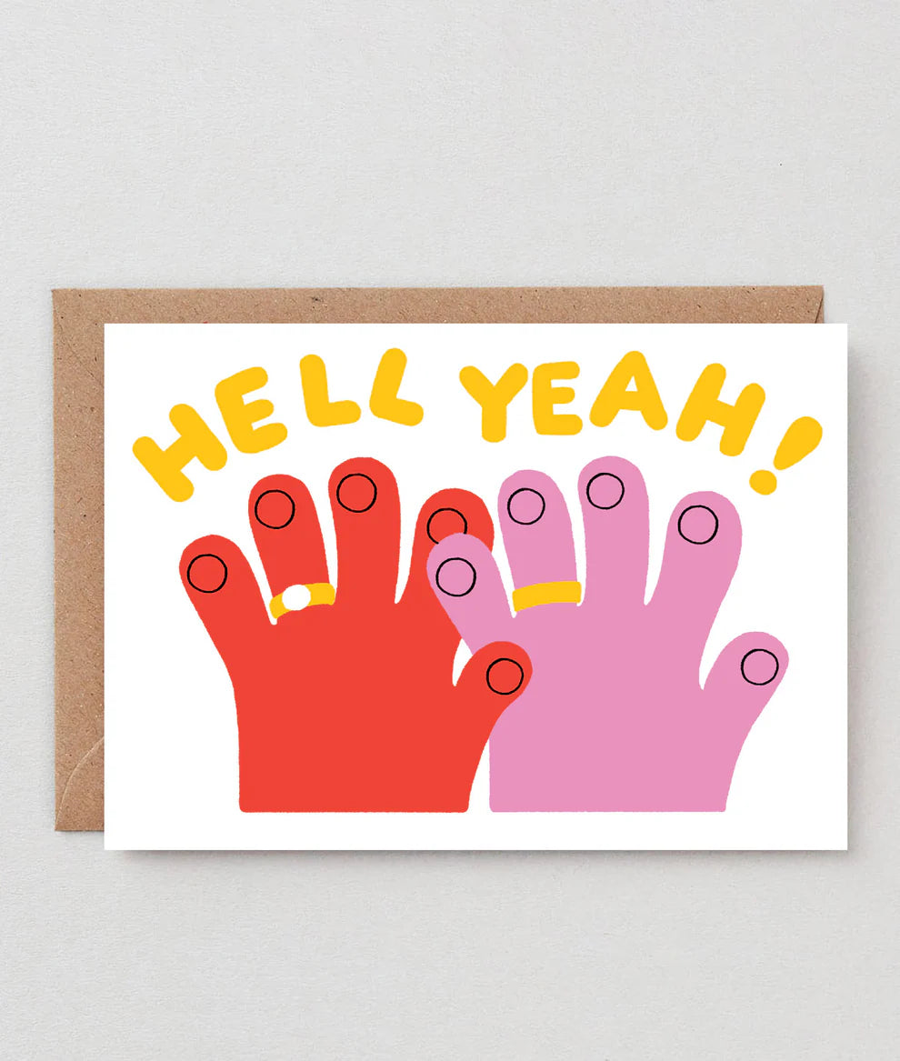 Hell Yeah! Engagement Card by Wrap | Curiouser