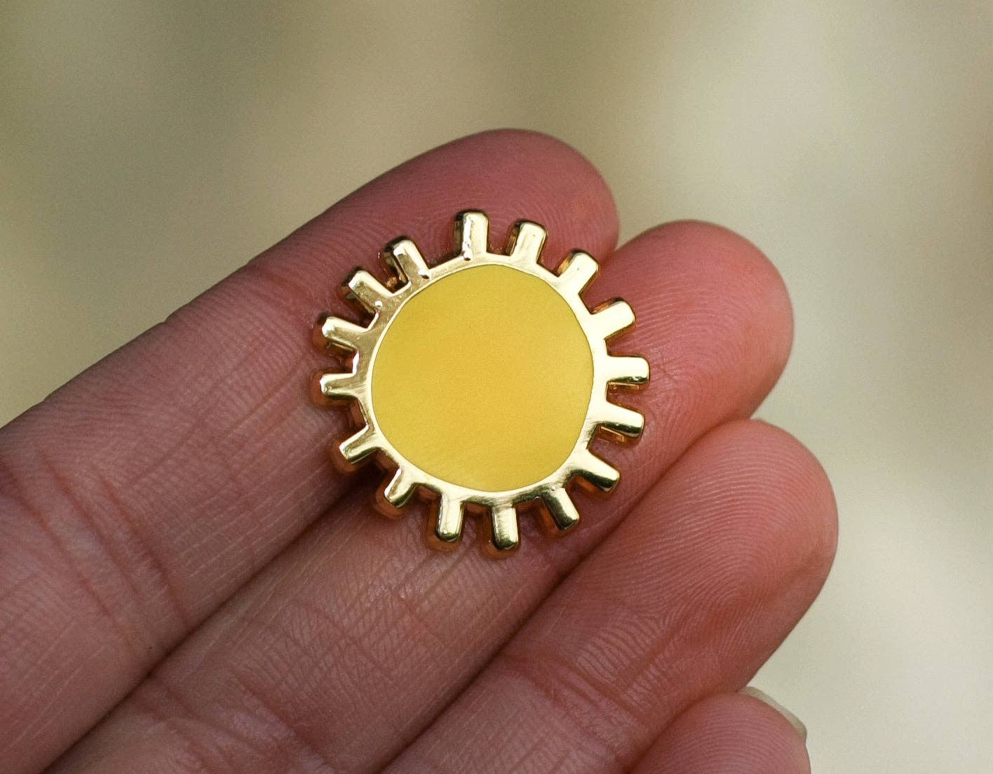 Sun Enamel Pin By Claire Paul | Curiouser