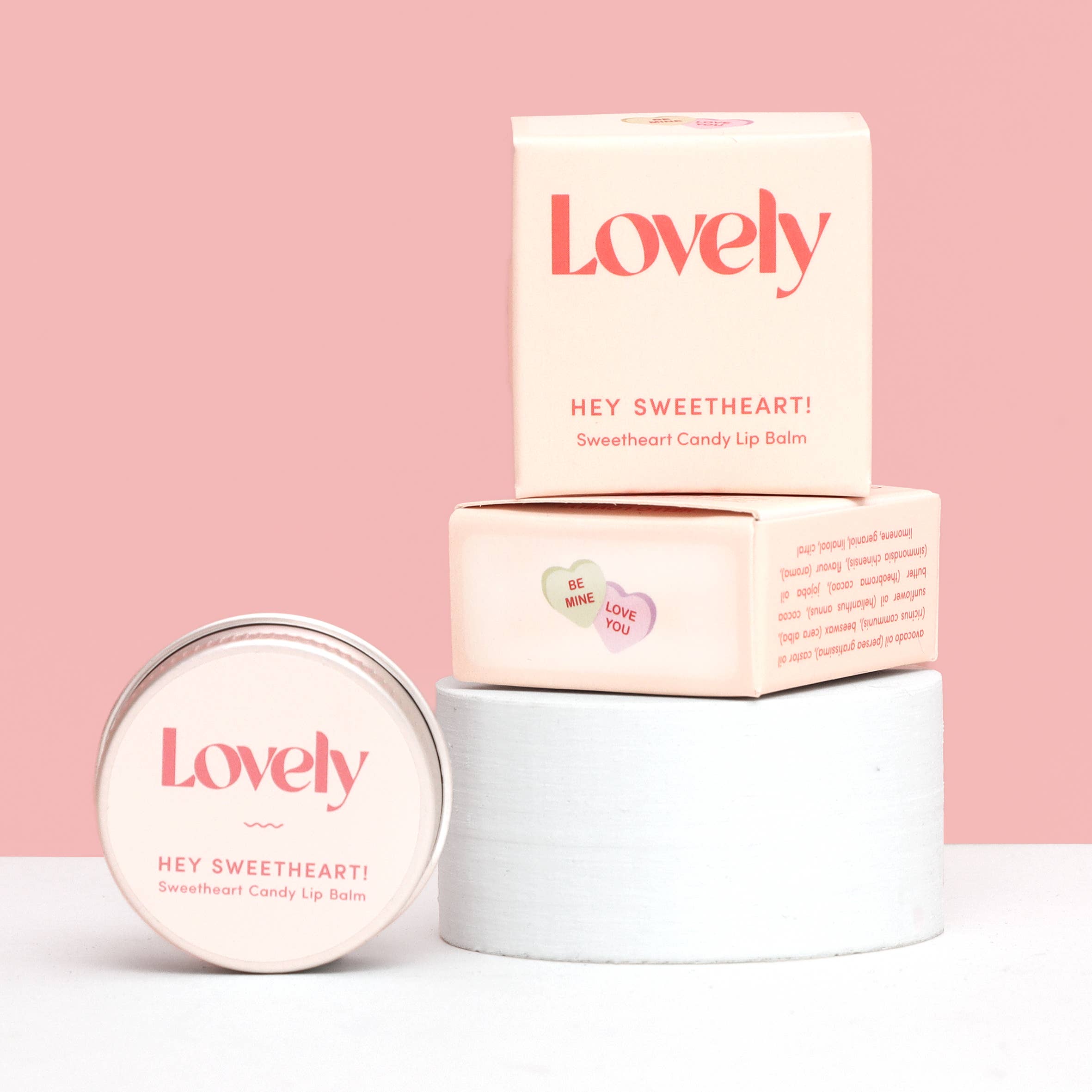 Hey Sweetheart Lip Balm - Sweetheart Candy by Lovely Skincare | Curiouser