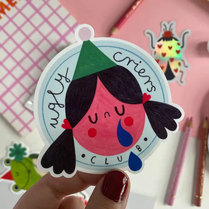Ugly Criers Sticker by Daria Solak Illustrations | Curiouser