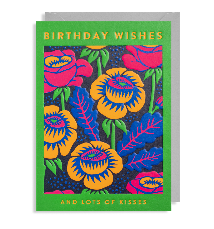Birthday Wishes And Lots Of Kisses Card Curiouser