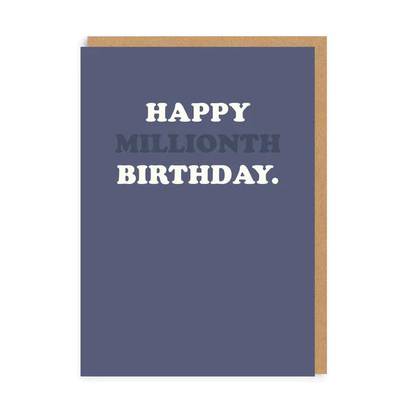 Millionth Birthday Card By Ohh Deer | Curiouser